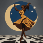 Mulher dançando na lua – fastartweb.com